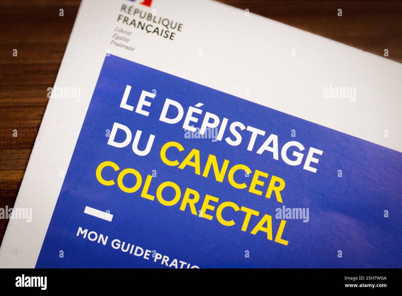 letter to do the colorectal cancer screening test, in France Stock ...