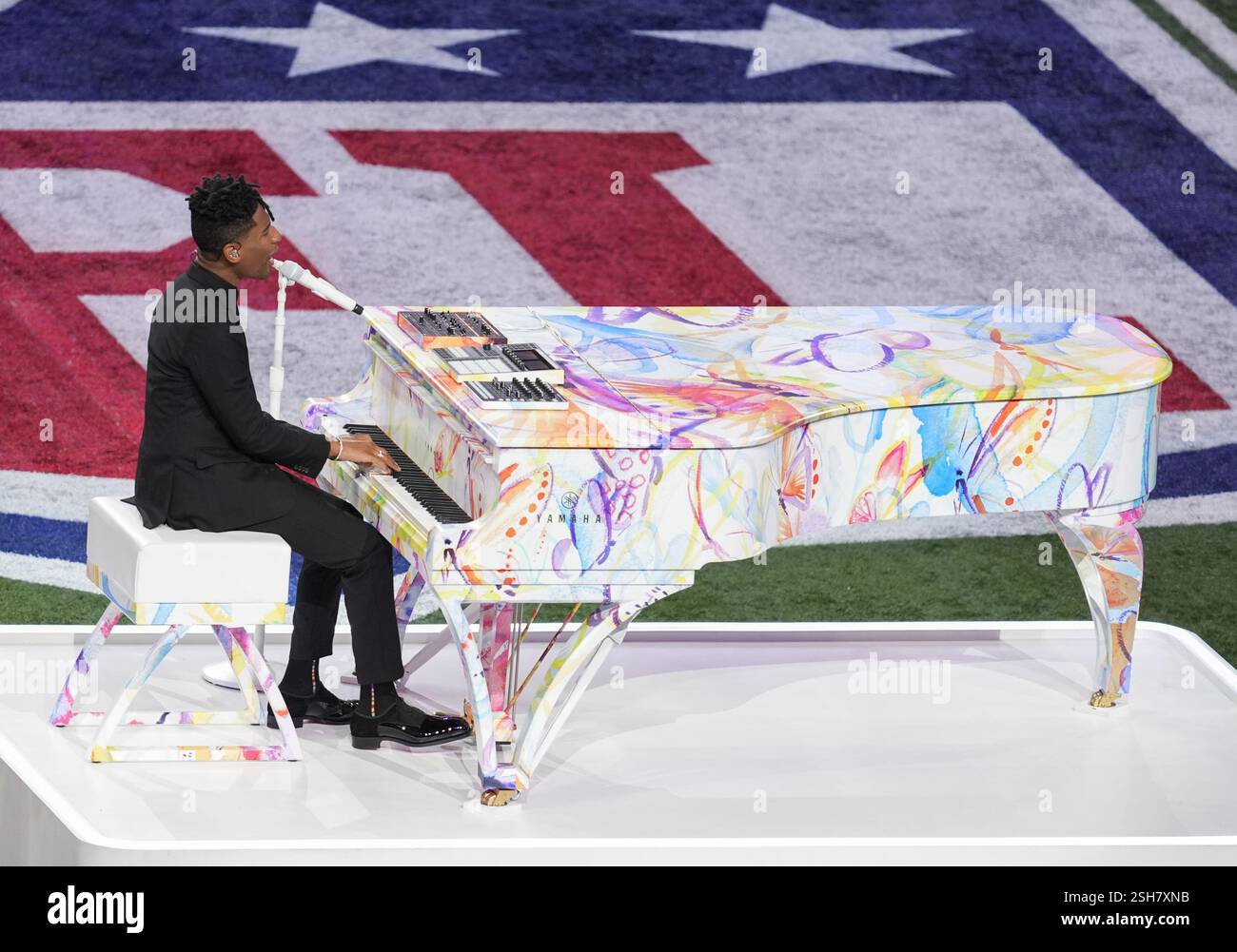 Jon Batiste, 38, returned to his native Louisiana to perform a ...
