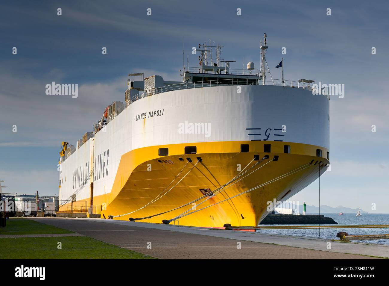 Vigo, Spain - 14 January 2025: Vehicle carrier ship Grande Napoli ...