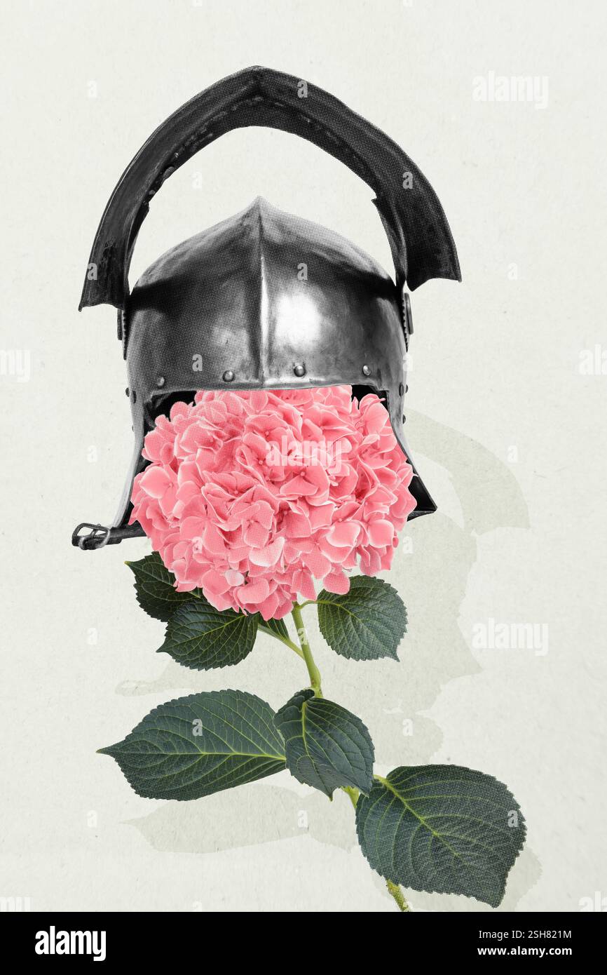 Trend image vertical photo collage of steel prehistoric armor helmet ...