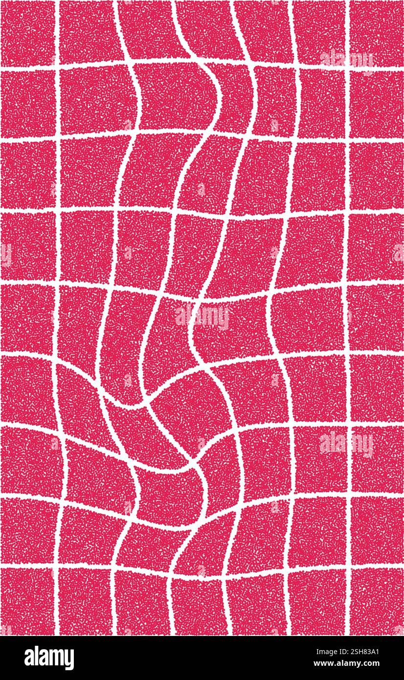 Y2k Grid Distortion grain grid. Noise Geometric background with a ...