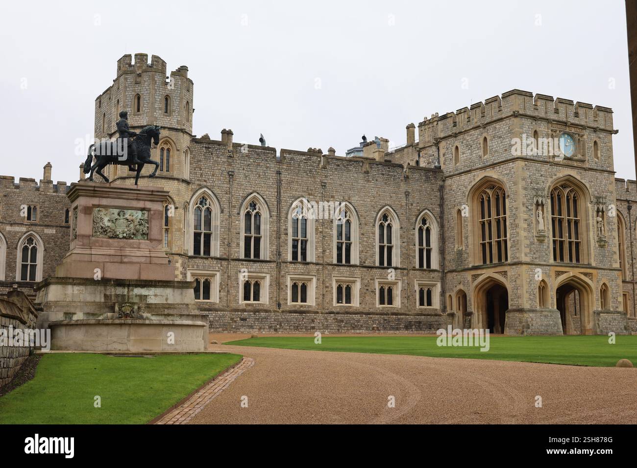 King Charles II Statue at Windsor Castle Stock Photo - Alamy