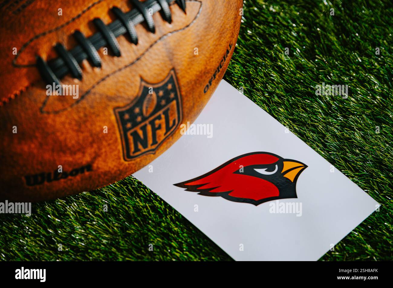 ARIZONA, USA, FEBRUARY 10, 2025: Arizona Cardinals NFL team Logo and ...