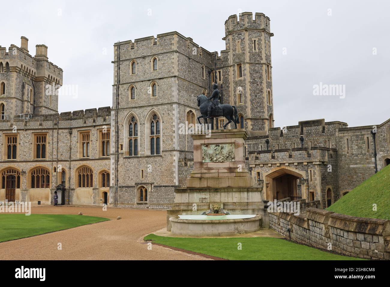 King Charles II Statue inside Windsor Castle Stock Photo - Alamy