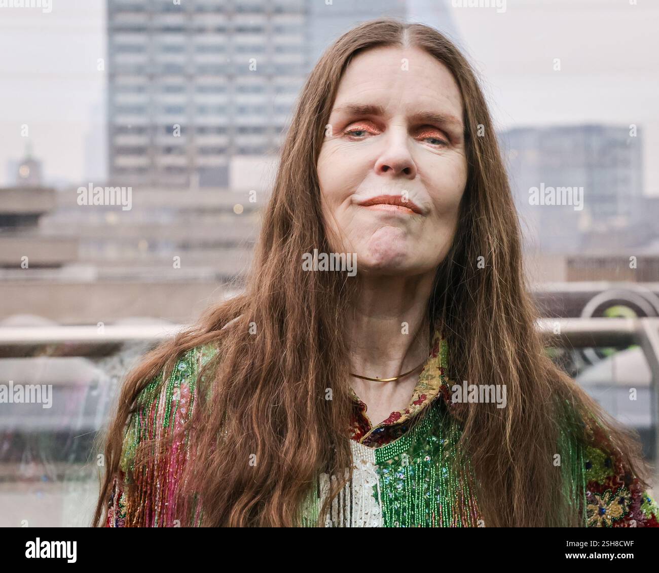 London, UK. 10th Feb, 2025. Artist Linder (Linder Sterling) at the ...