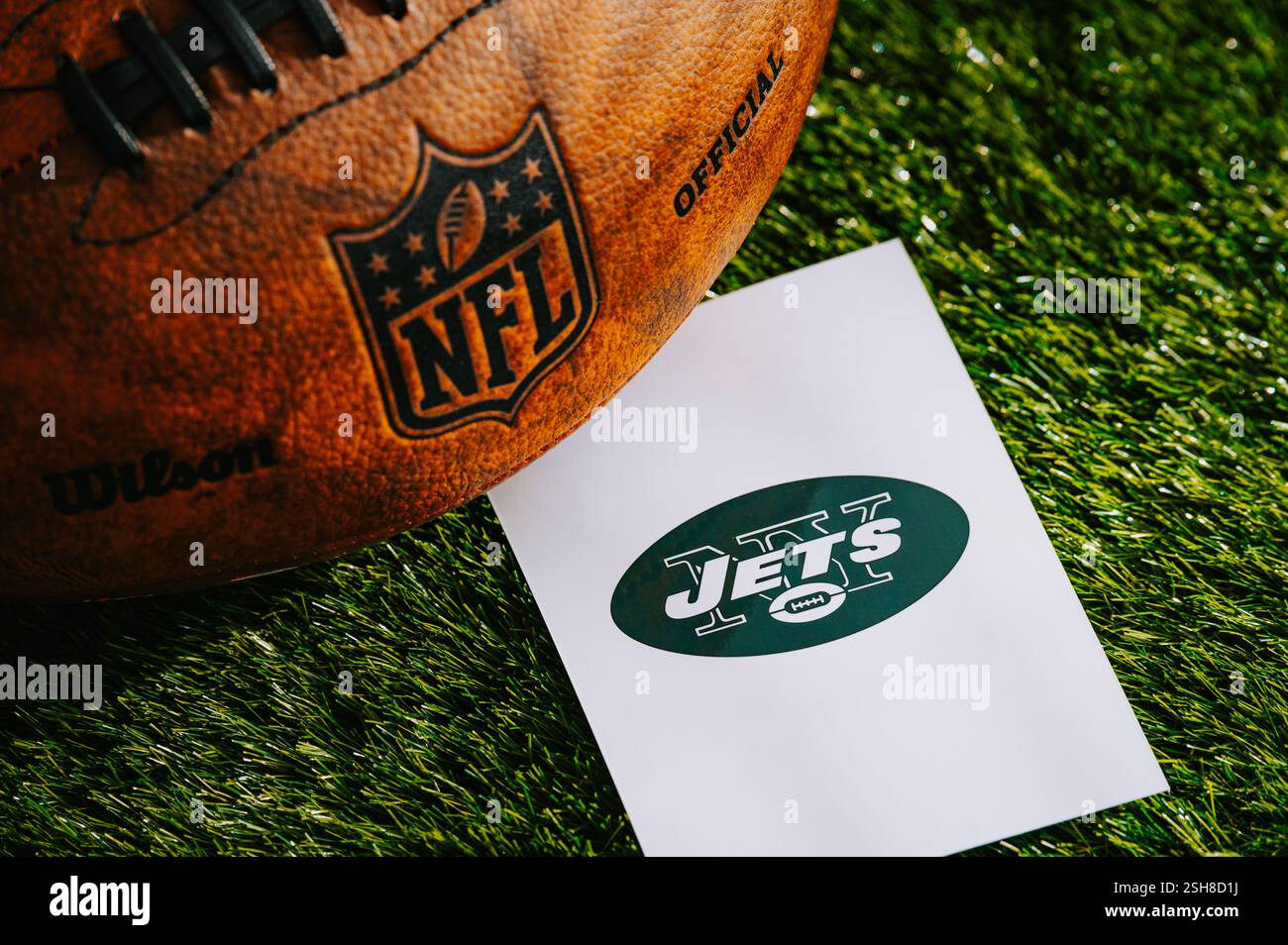 New york jets stadium logo hi-res stock photography and images - Alamy