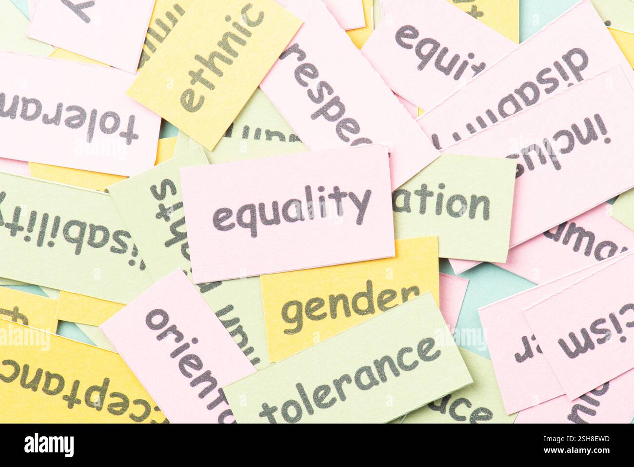 Equality, diversity, human rights, justice and hope concept, respect ...