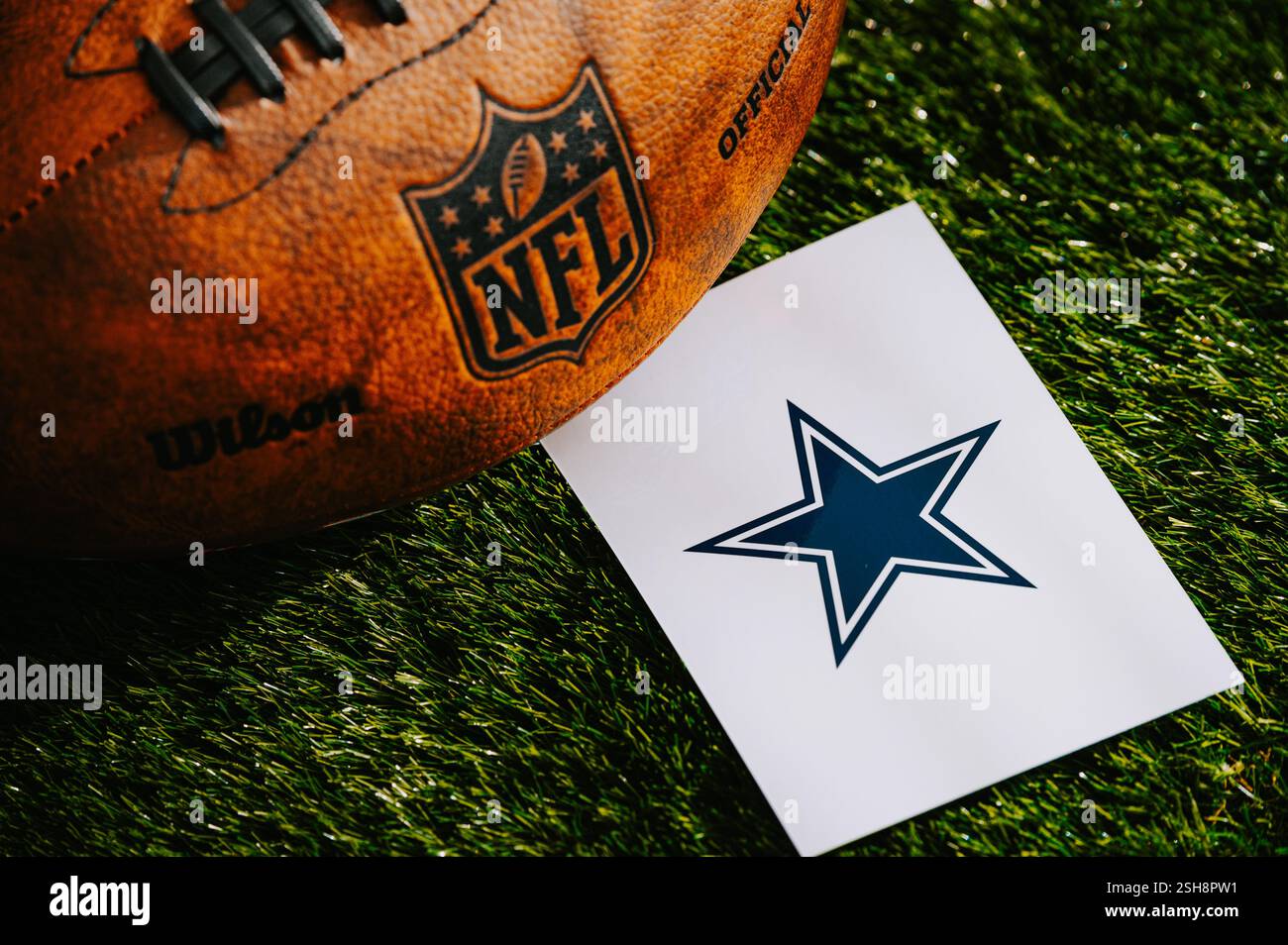 DALLAS, USA, FEBRUARY 10, 2025: Dallas Cowboys NFL team Logo and ...