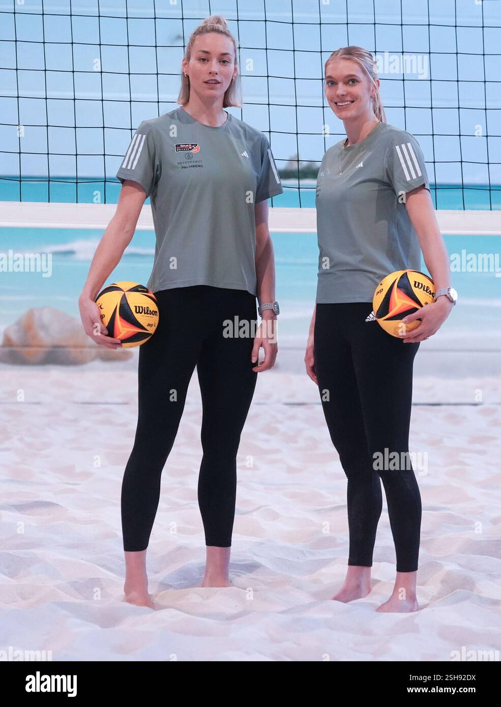 Hamburg, Germany. 10th Feb, 2025. Beach volleyball: Media Beach Day ...