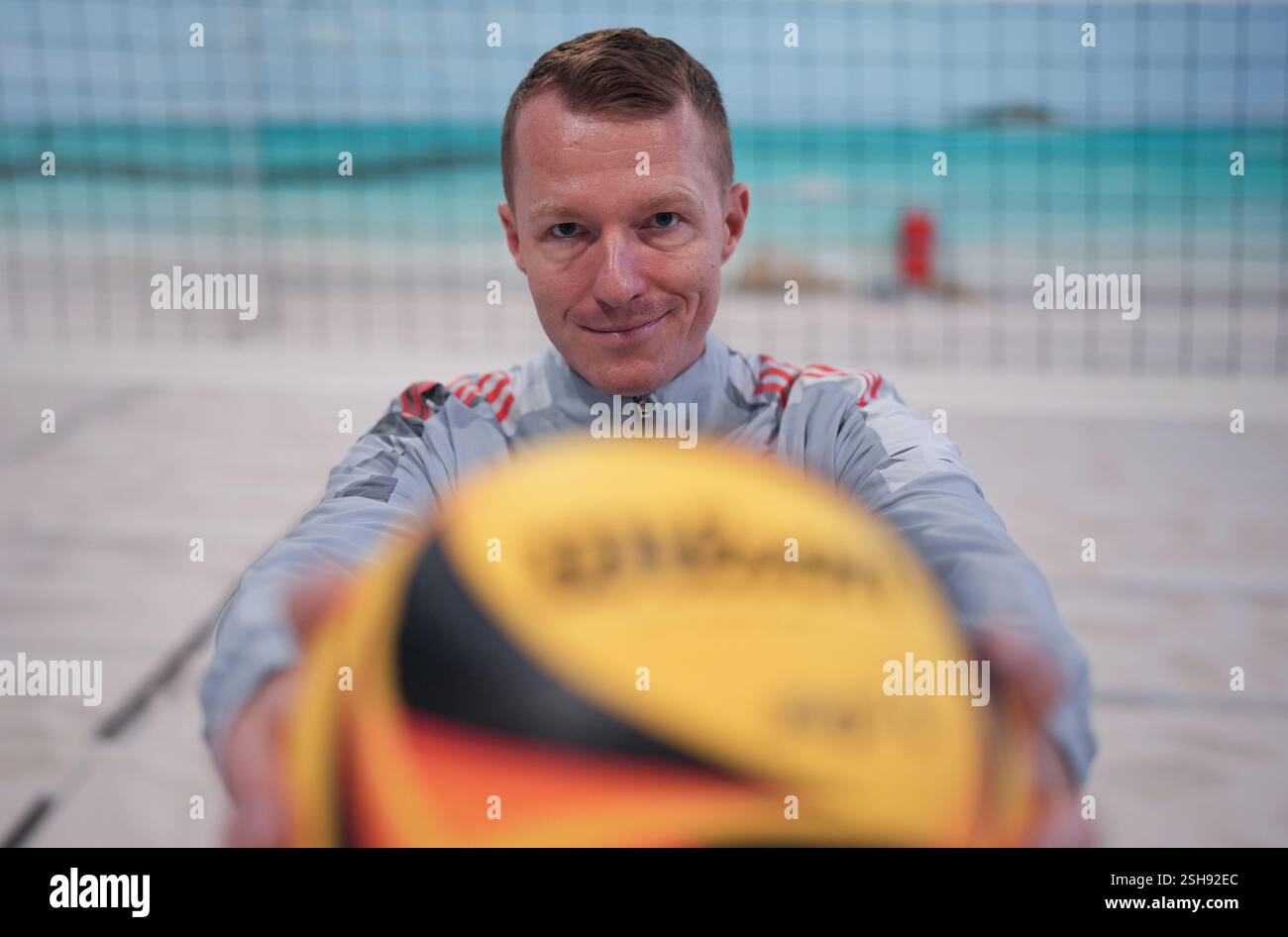 Hamburg, Germany. 10th Feb, 2025. Beach volleyball: Media Beach Day ...
