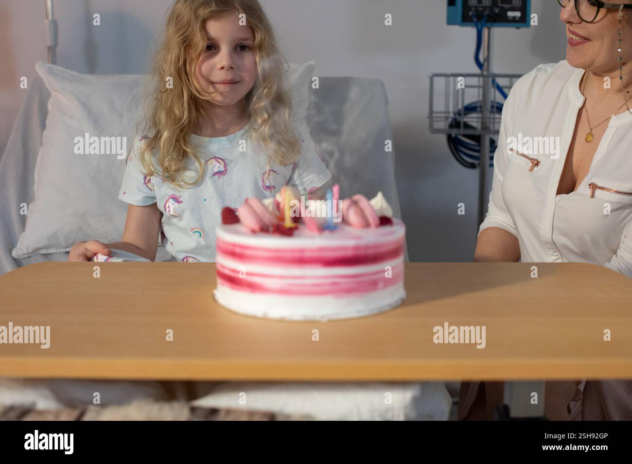 Celebrating a special birthday in a cozy hospital room with a ...