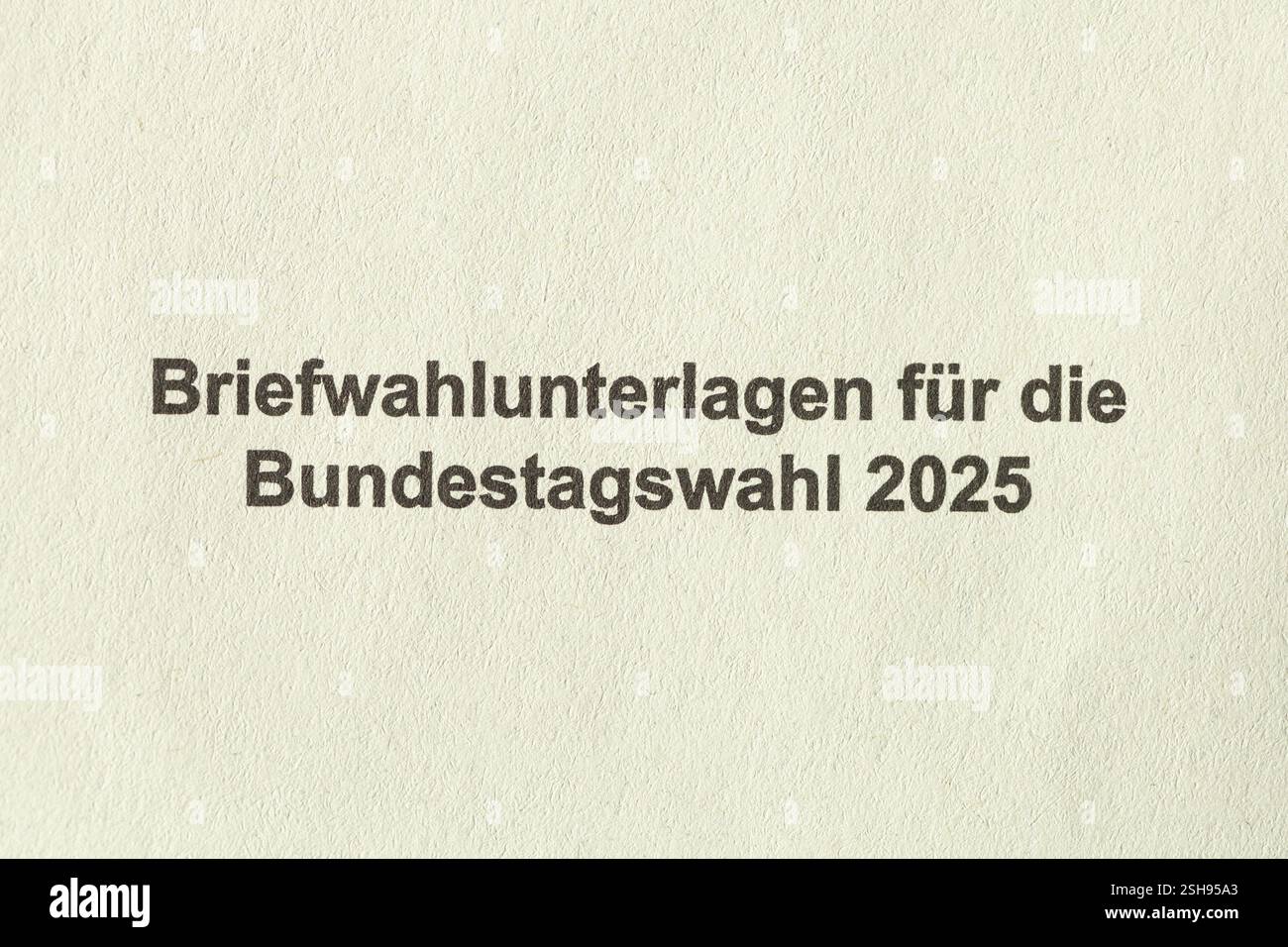 Postal voting documents for the 2025 Bundestag election, Germany ...