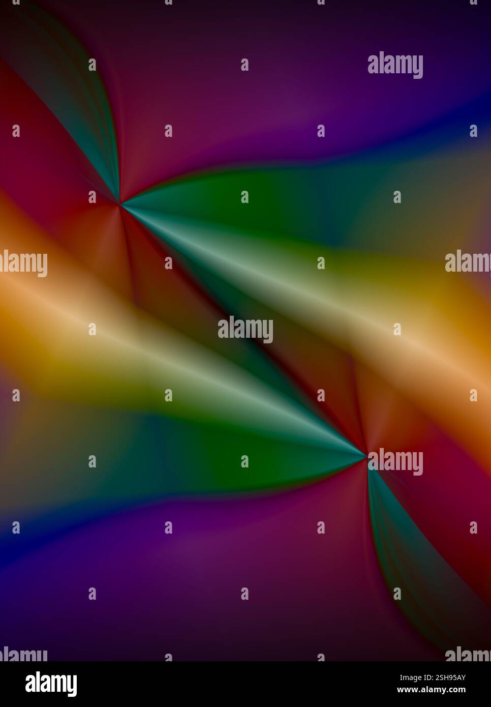 abstract 3d luxury image. colorful shiny symmetrical pyramid shape box ...