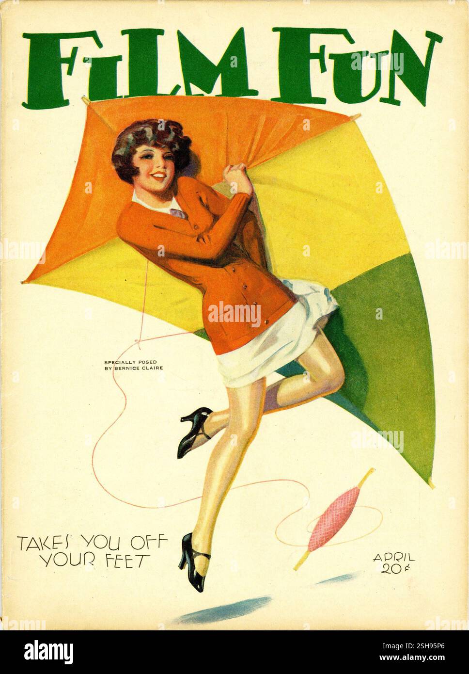 1930 April Film Fun magazine cover by Enoch Bolles - Actress Bernice ...