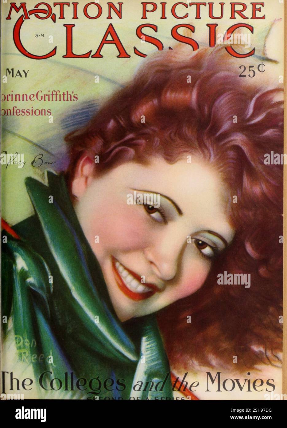 1929 May Motion Picture Classic magazine cover featuring Clara Bow ...