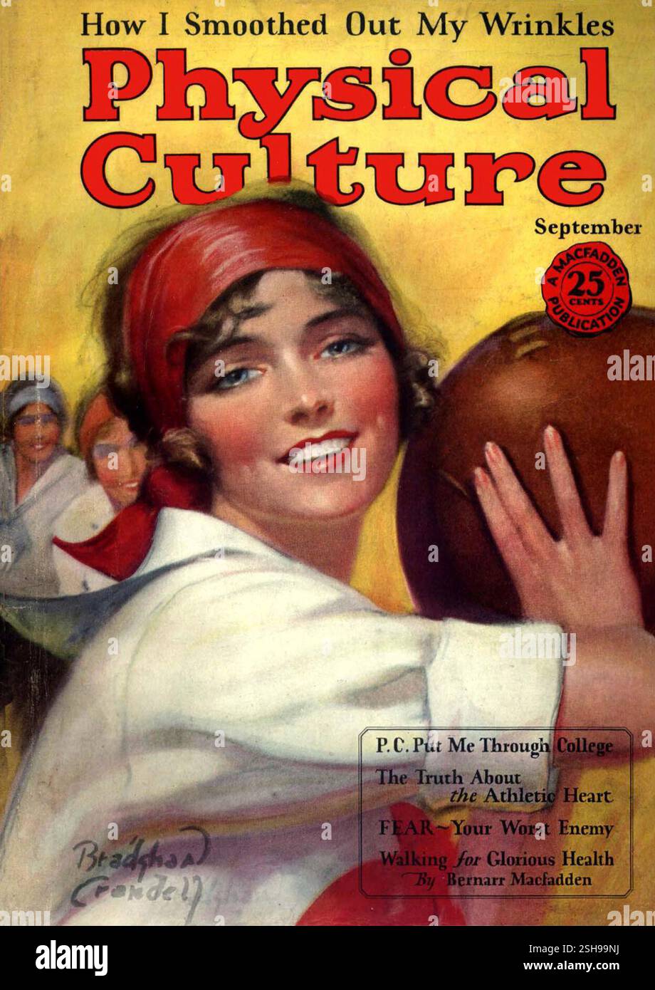 1927 September Physical Culture magazine cover - Bradshaw Crandell ...