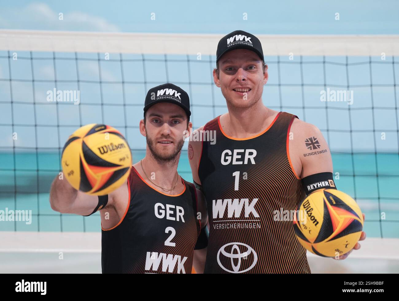 Hamburg, Germany. 10th Feb, 2025. Beach volleyball: Media Beach Day ...