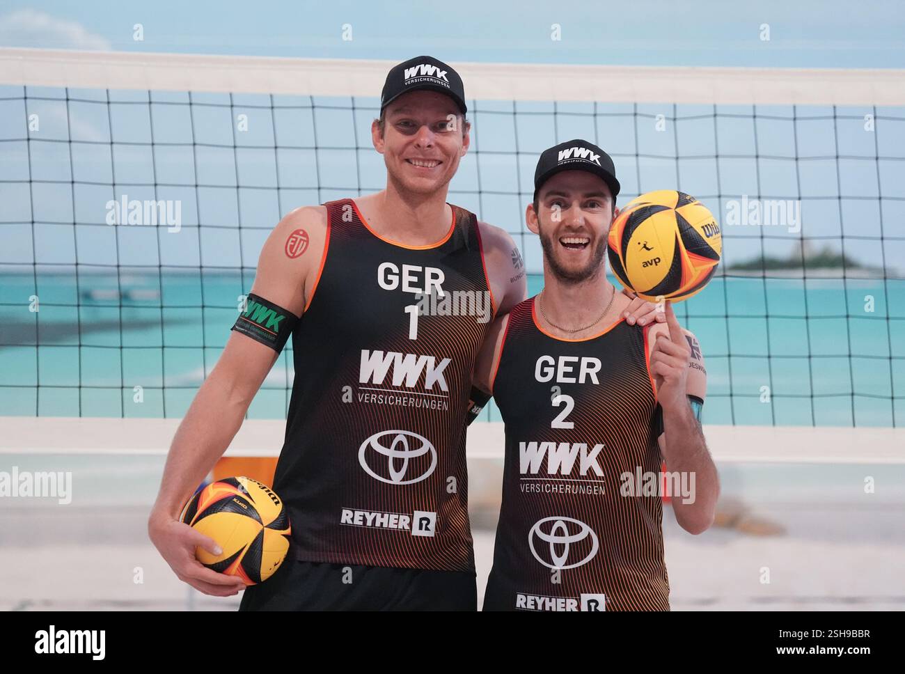 Hamburg, Germany. 10th Feb, 2025. Beach volleyball: Media Beach Day ...
