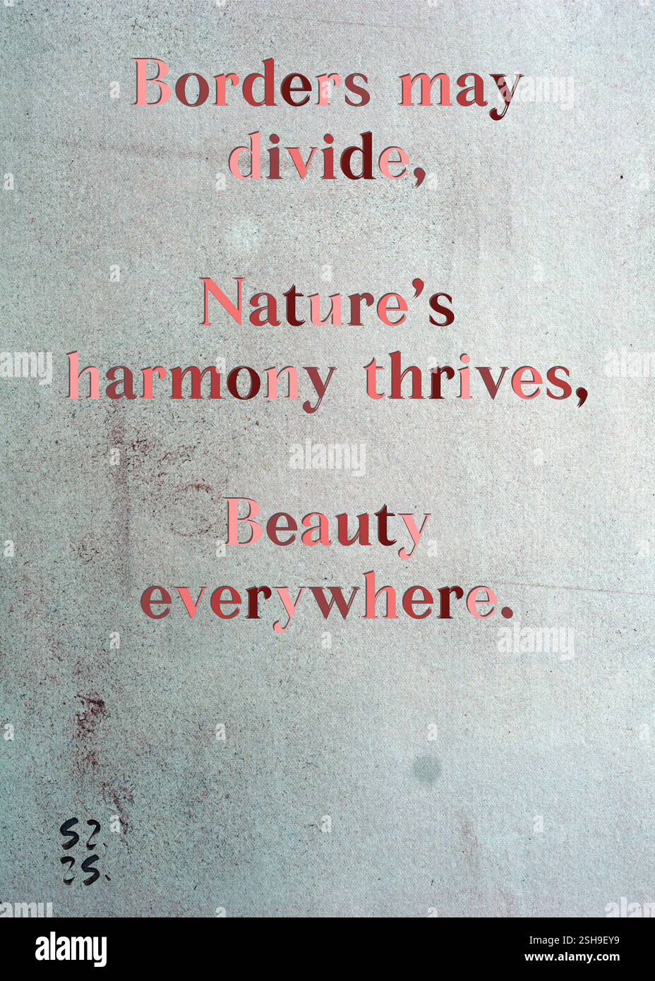 Borders may divide, Nature's harmony thrives, Beauty everywhere. Rupert ...