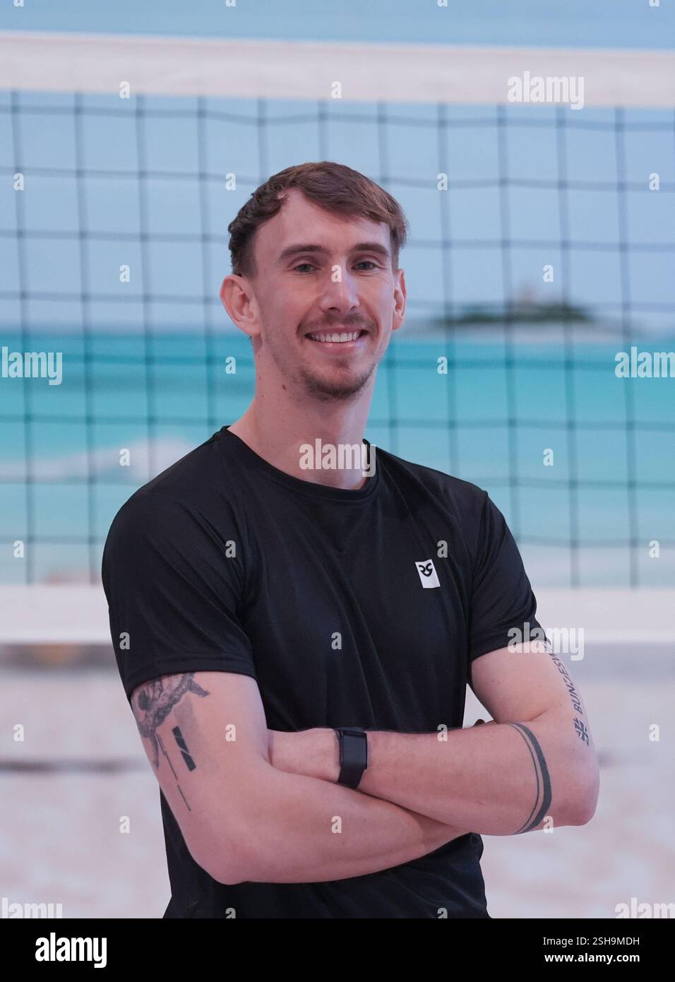 Hamburg, Germany. 10th Feb, 2025. Beach volleyball: Media Beach Day ...