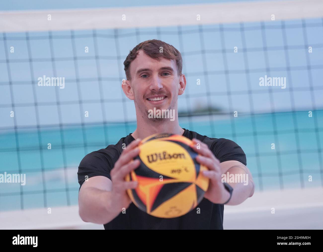Hamburg, Germany. 10th Feb, 2025. Beach volleyball: Media Beach Day ...