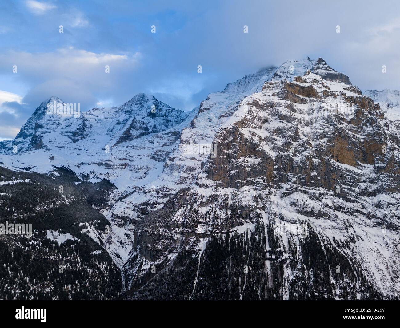 Eiger monch silberhorn mountains in hi-res stock photography and images ...