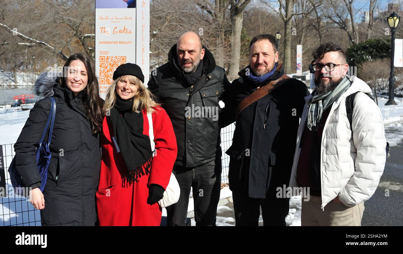New York, USA. 10th Feb, 2025. L-R: Julia Friedman, Clementine Feeley ...