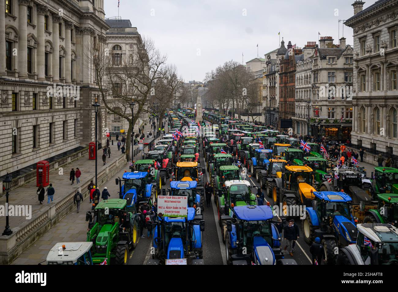 Farmer protest london february hi-res stock photography and images - Alamy