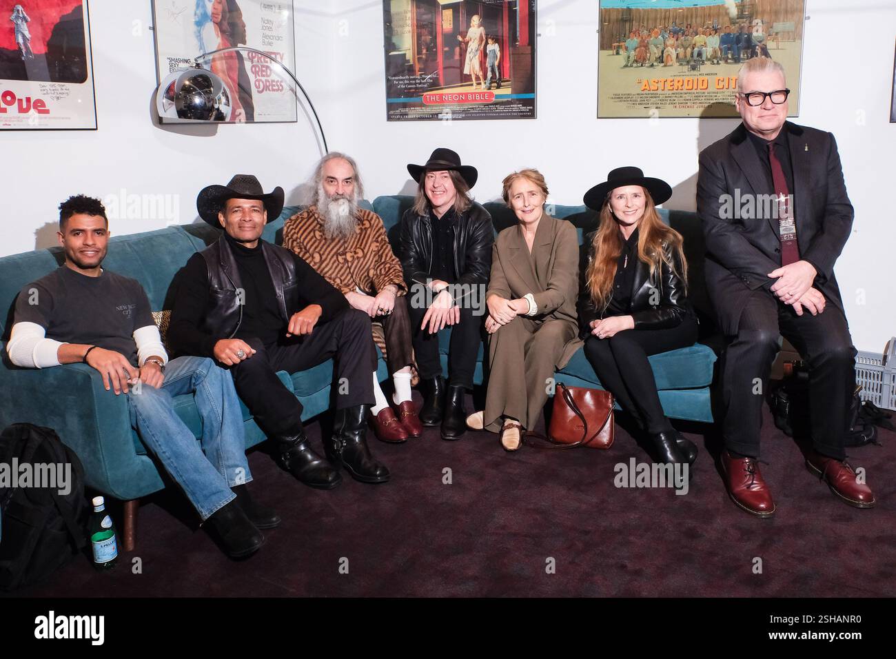 London, UK. 10th Feb, 2025. Mandela van Peebles, Mario van Peebles ...