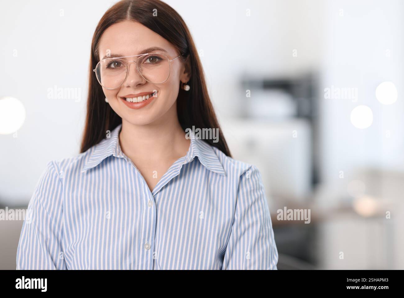 Portrait of banker in office, space for text Stock Photo - Alamy