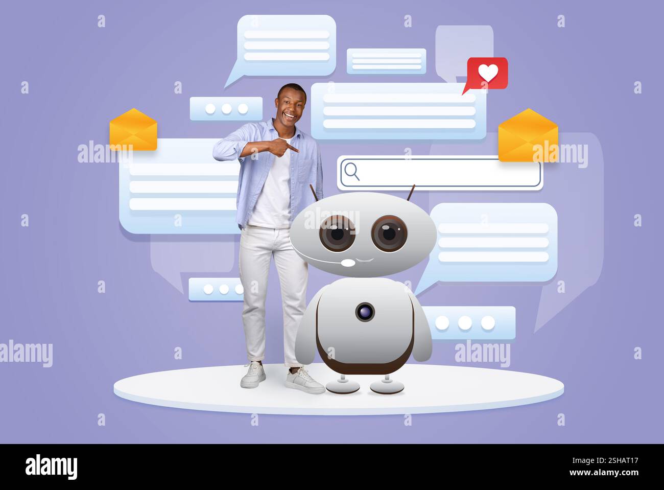 Ai boosts people networking artificial hi-res stock photography and ...