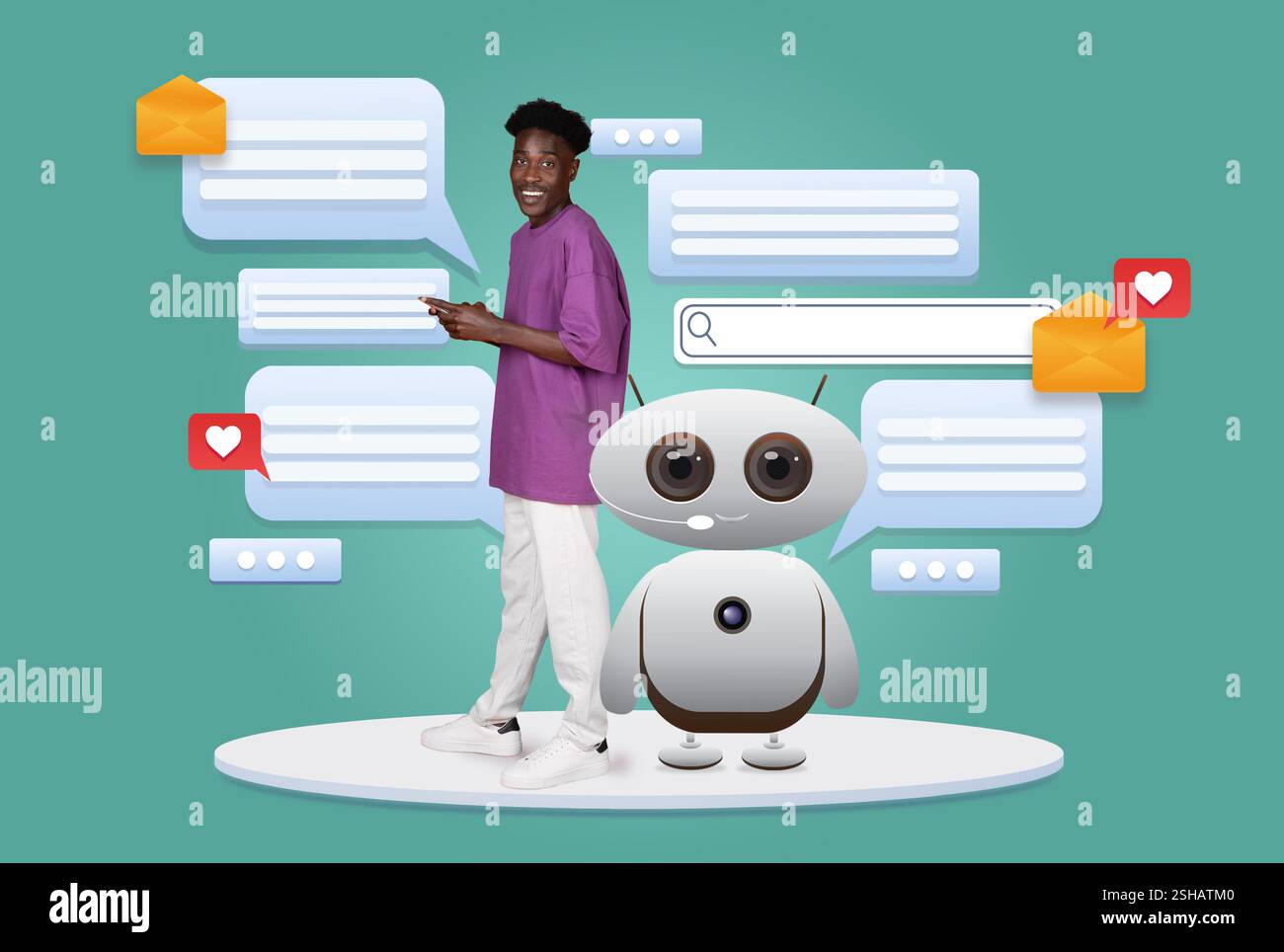 Engaging with a virtual assistant powered by modern artificial ...
