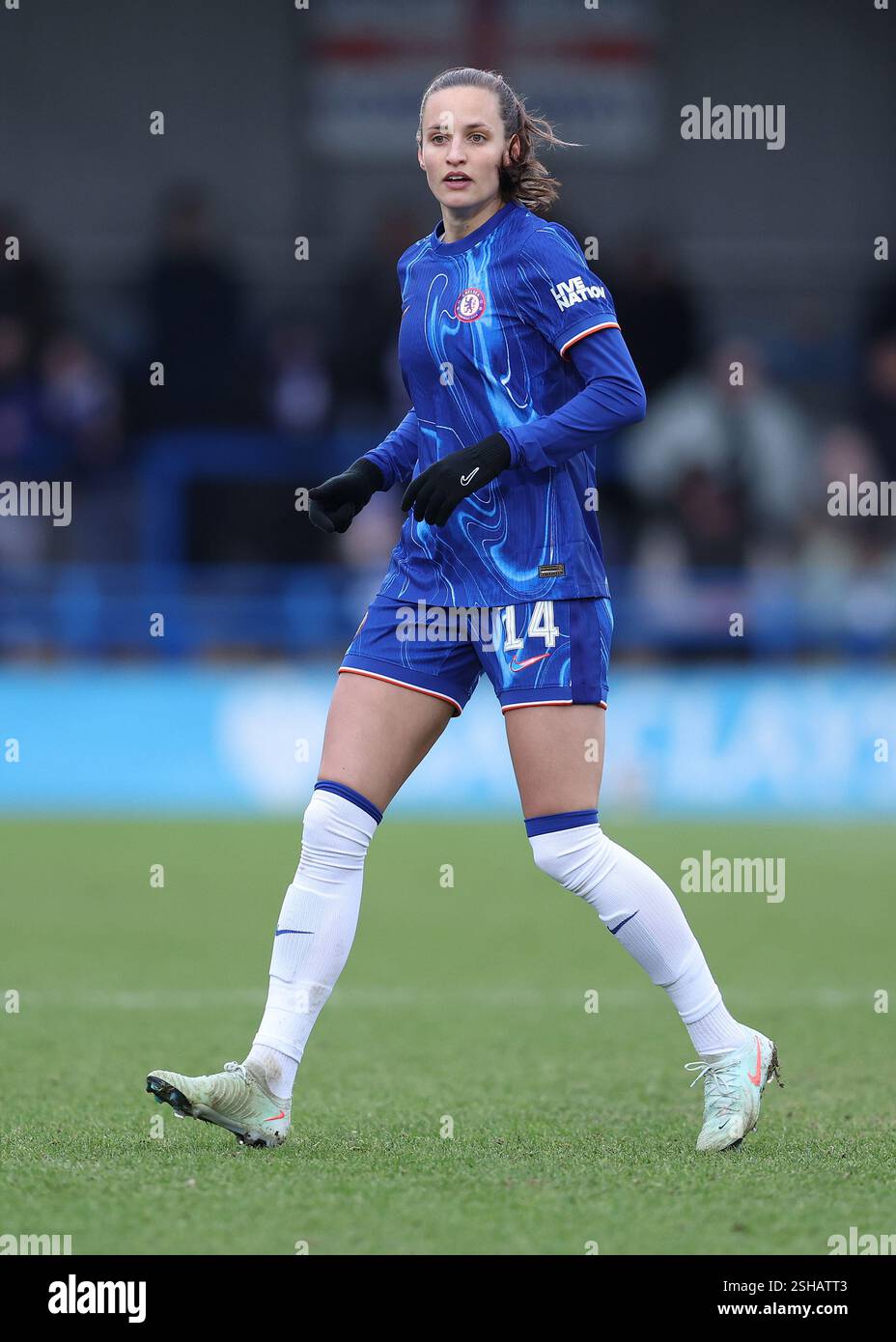 Kington Upon Thames, UK. 9th Feb, 2025. Nathalie Bjorn of Chelsea ...