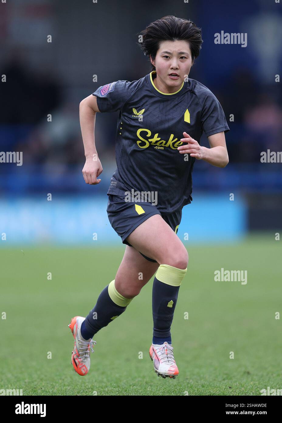 Kington Upon Thames, UK. 9th Feb, 2025. Honoka Hayashi of Everton ...