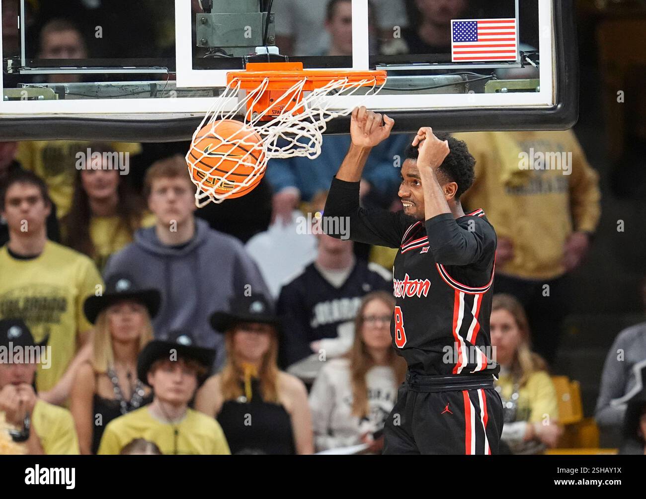 Houston guard Mylik Wilson (8) in the second half of an NCAA college ...