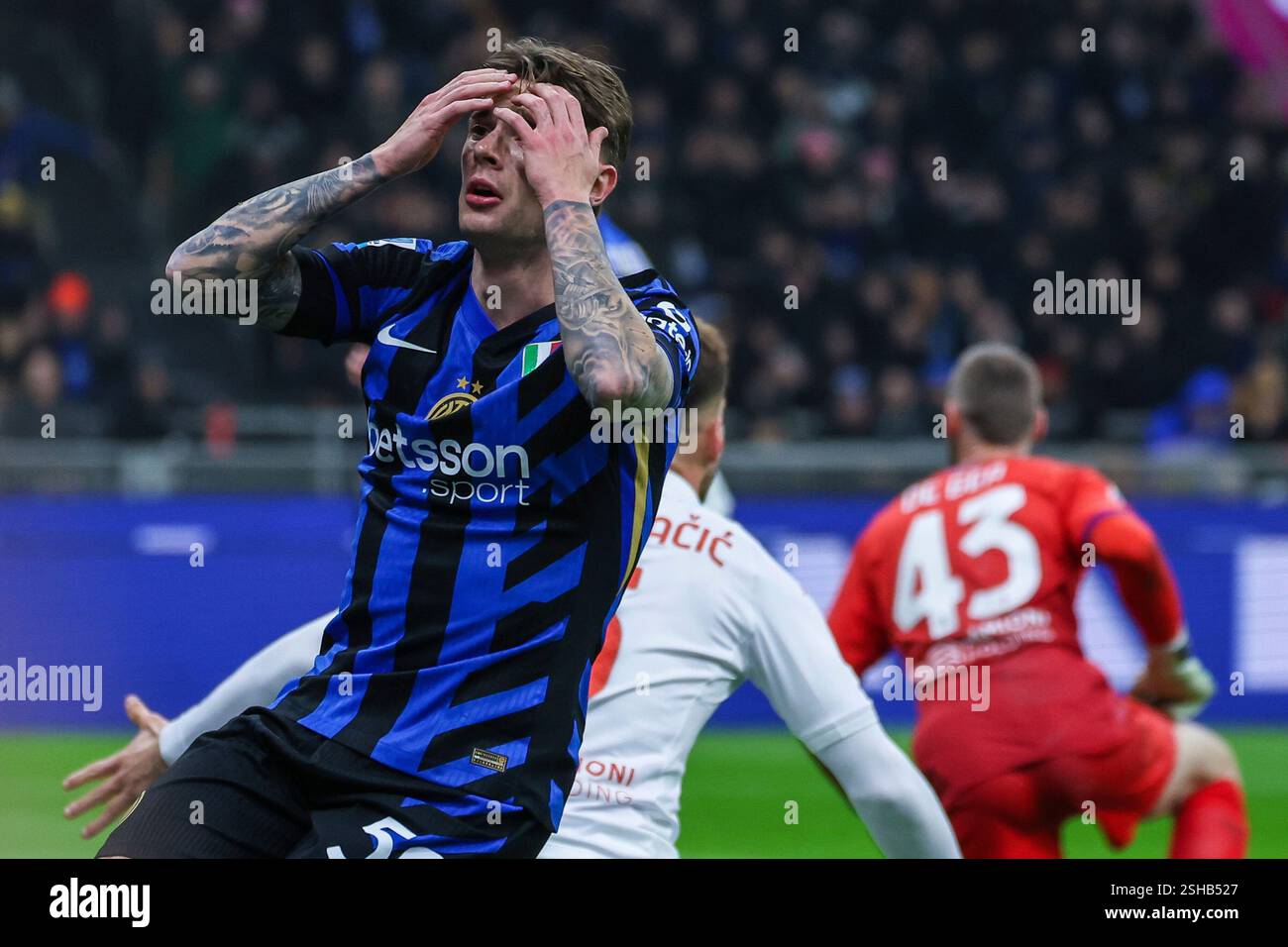 Milan, Italien. 10th Feb, 2025. Nicola Zalewski of FC Internazionale ...