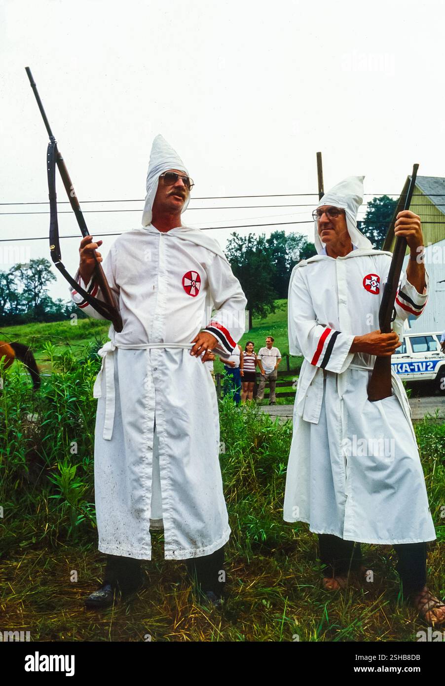 Uniontown, Pennsylvania, USA, Portrait Two Men Posing in WHite Sheet ...
