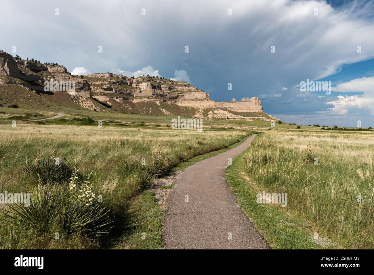 Late Spring Afternoon at Scotts Bluff National Monument. Nebraska ...