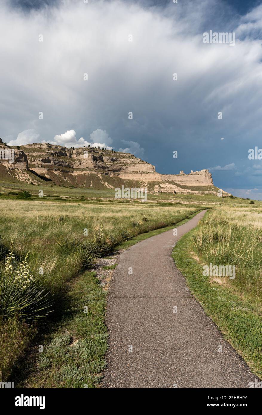 Late Spring Afternoon on The Saddle Rock Trail. Scotts Bluff National ...
