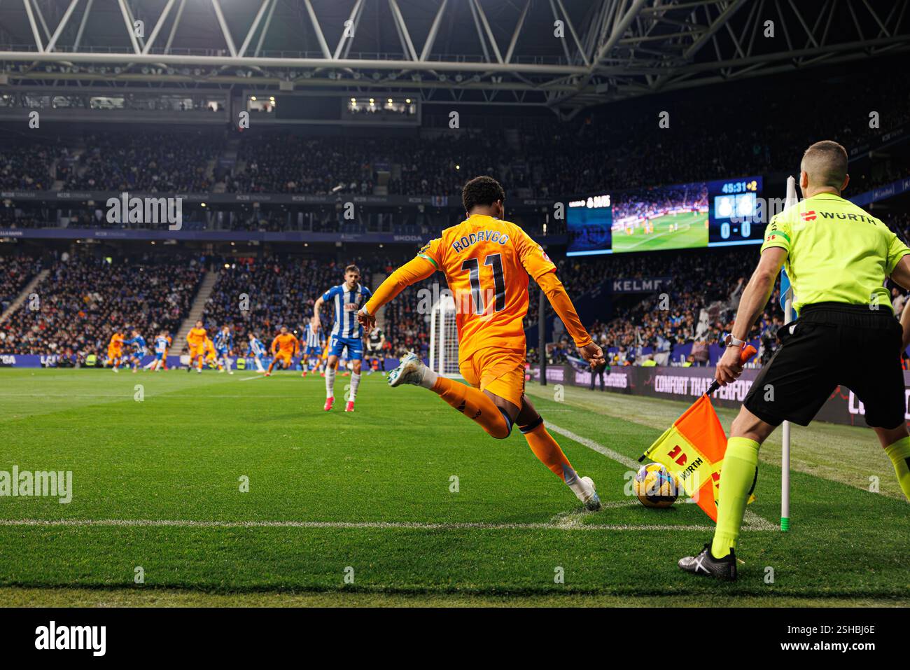 Rodrygo Goes seen during LaLiga EASPORTS game between teams of RCD ...