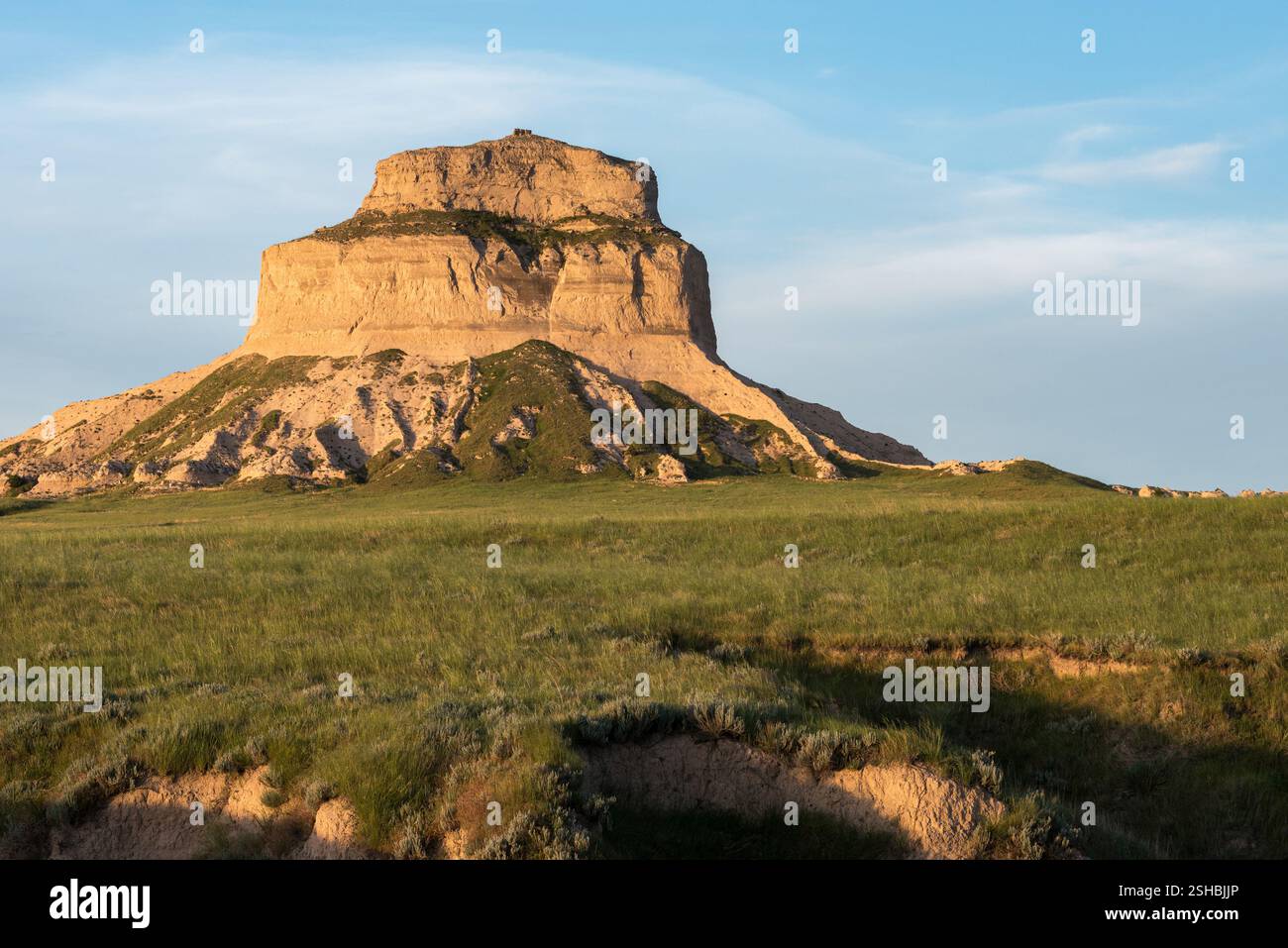 Early Morning at Scotts Bluff National Monument, Nebraska. Dome Rock ...
