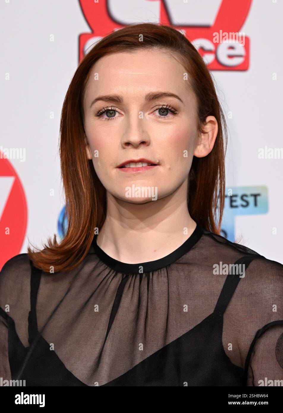 London, UK. February 10th, 2025. Charlotte Ritchie arriving at the TV ...