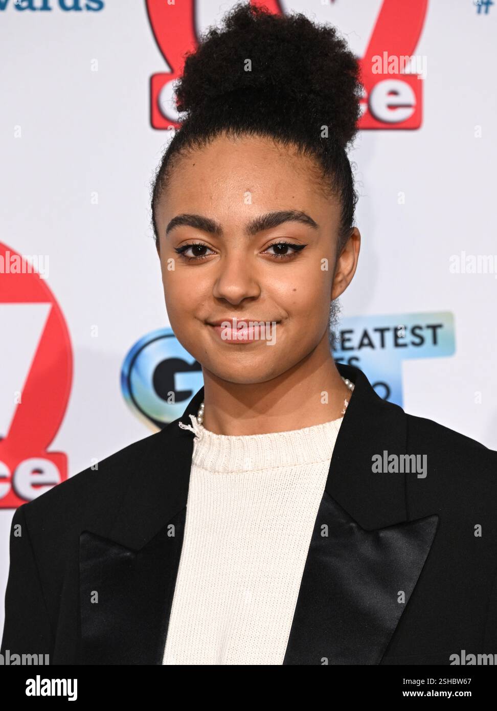 London, UK. February 10th, 2025. Alicia Forde arriving at the TV Choice ...