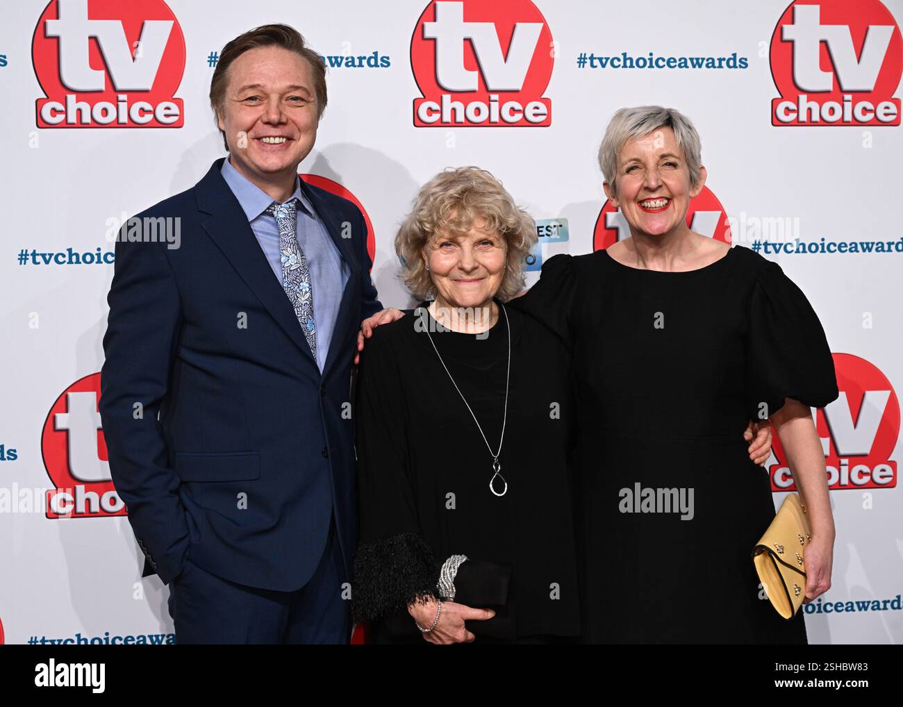 London, UK. February 10th, 2025. Shaun Dooley, Jo Hamilton and Julie ...