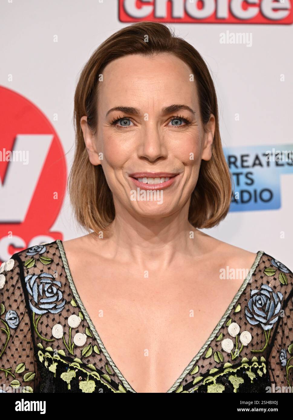 London, UK. February 10th, 2025. Laura Main arriving at the TV Choice ...