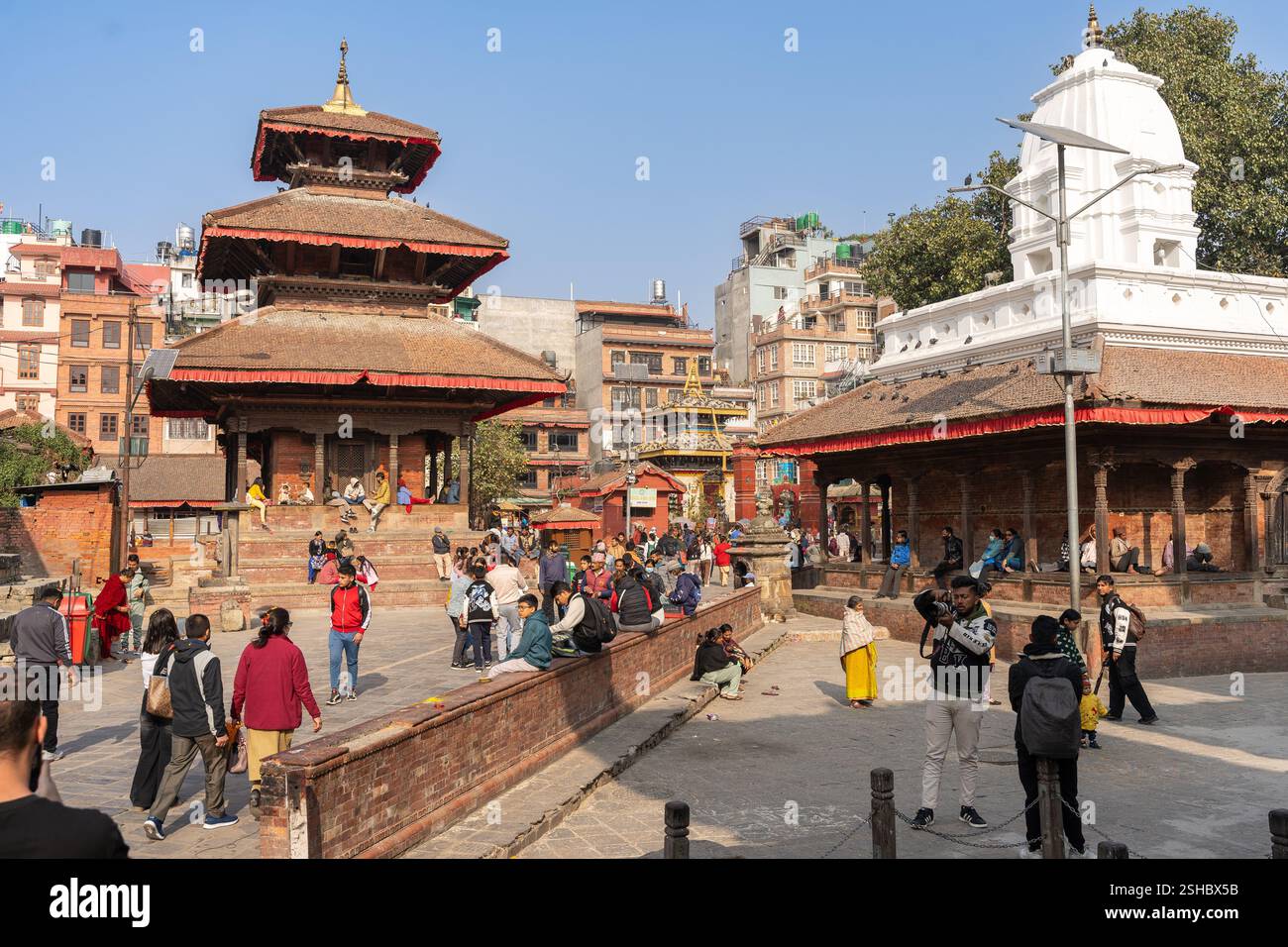 Kathmandu, Nepal, Swayambhu Stupa - An ancient temple complex and ...