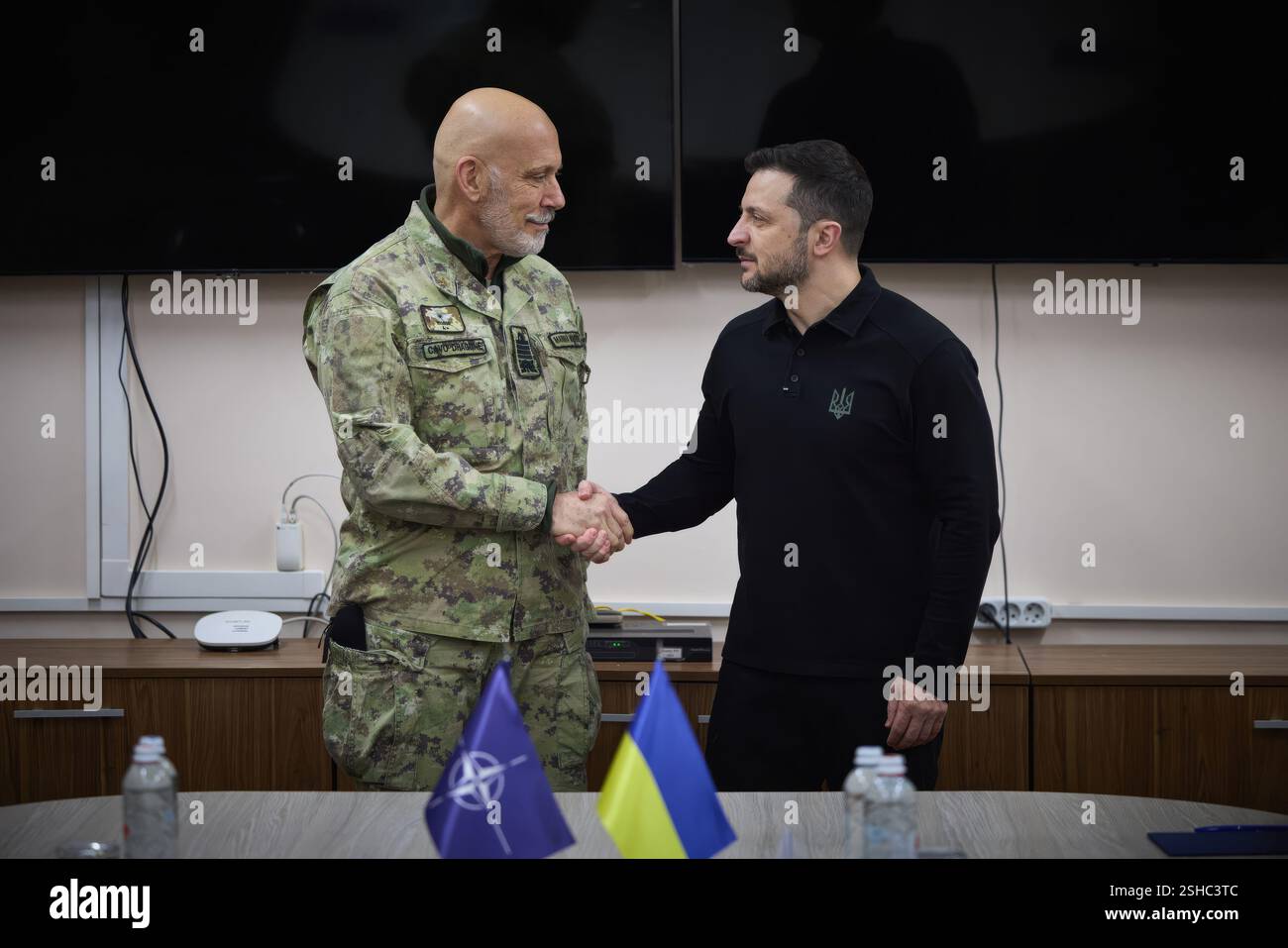 Kyiv, Ukraine. 08th Feb, 2025. Ukrainian President Volodymyr Zelenskyy ...