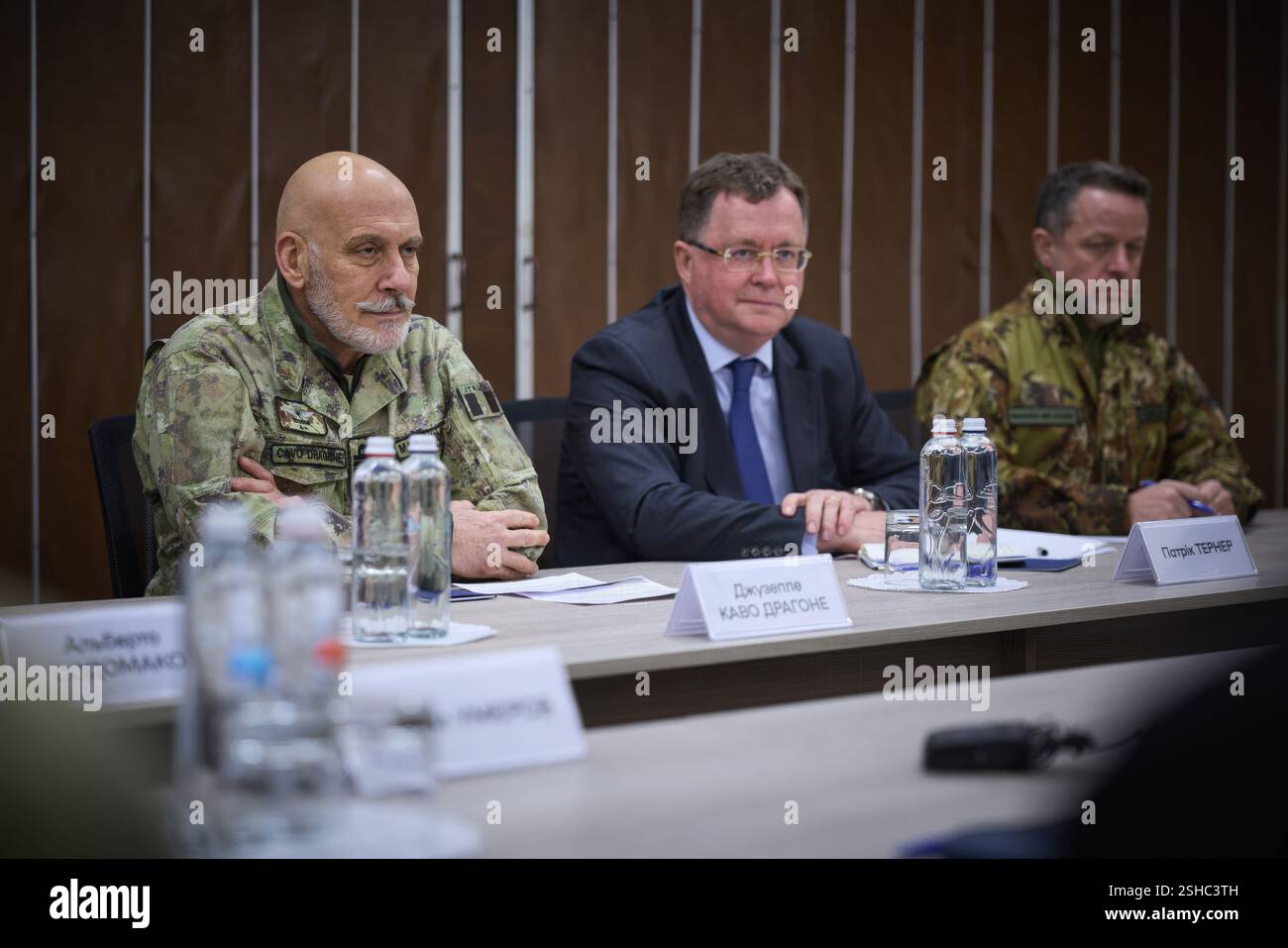 Kyiv, Ukraine. 08th Feb, 2025. NATO Military Committee Chairman Adm ...