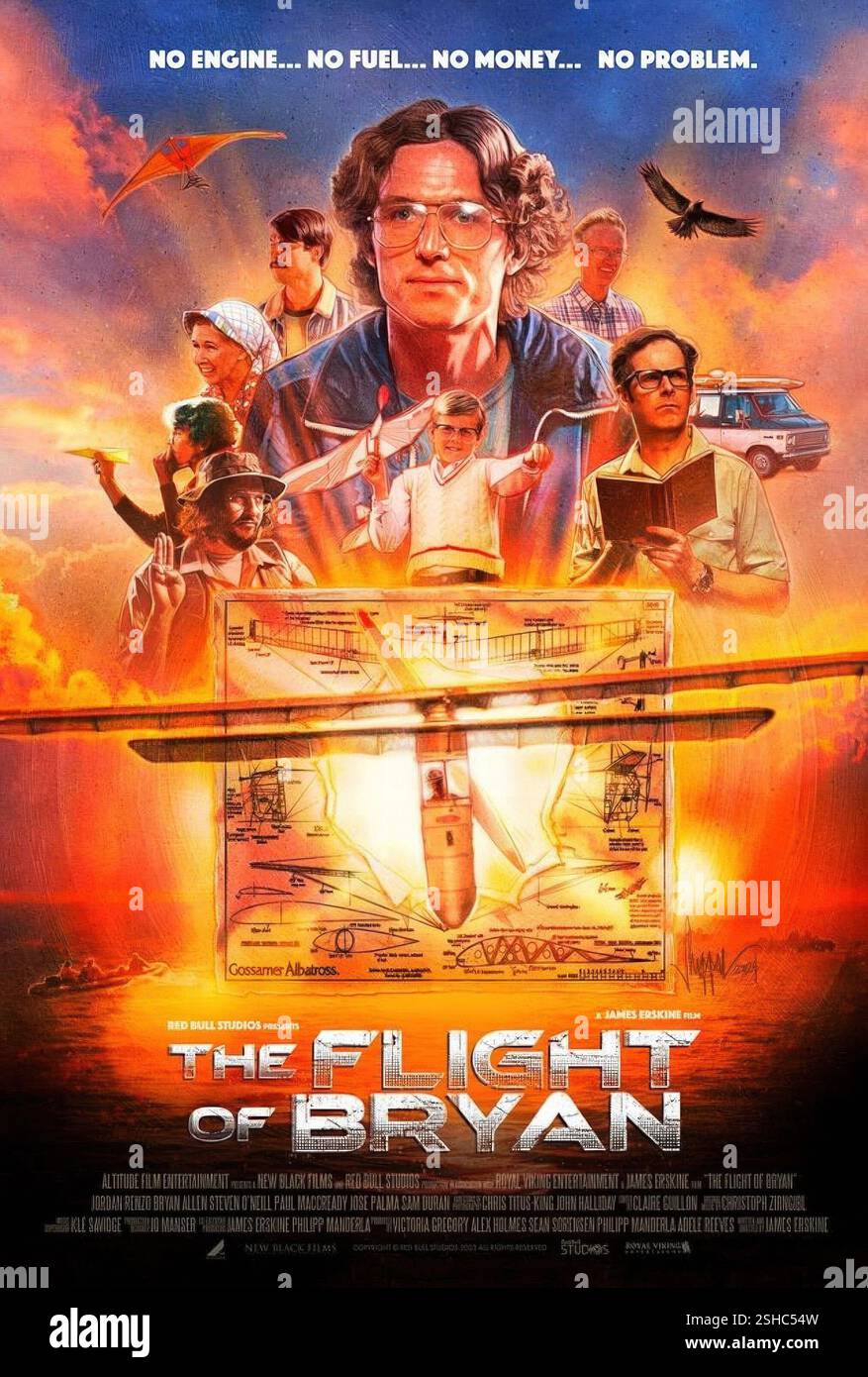 THE FLIGHT OF BRYAN, poster, Jordan Renzo (top, center), Jose Palma ...