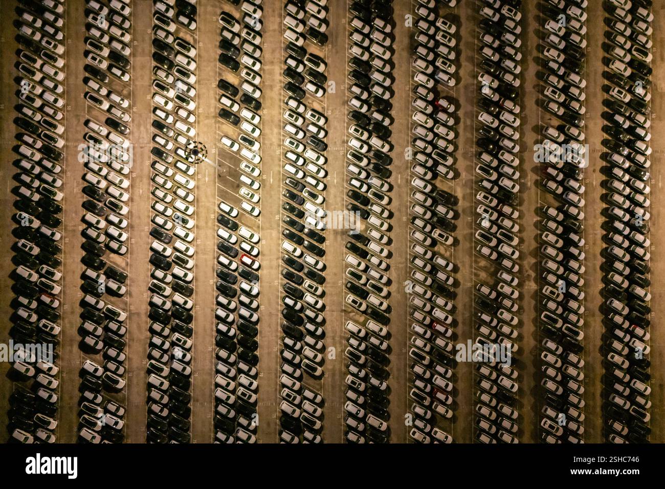 CHONGQING, CHINA - FEBRUARY 10, 2025 - New cars parked at Changan ...